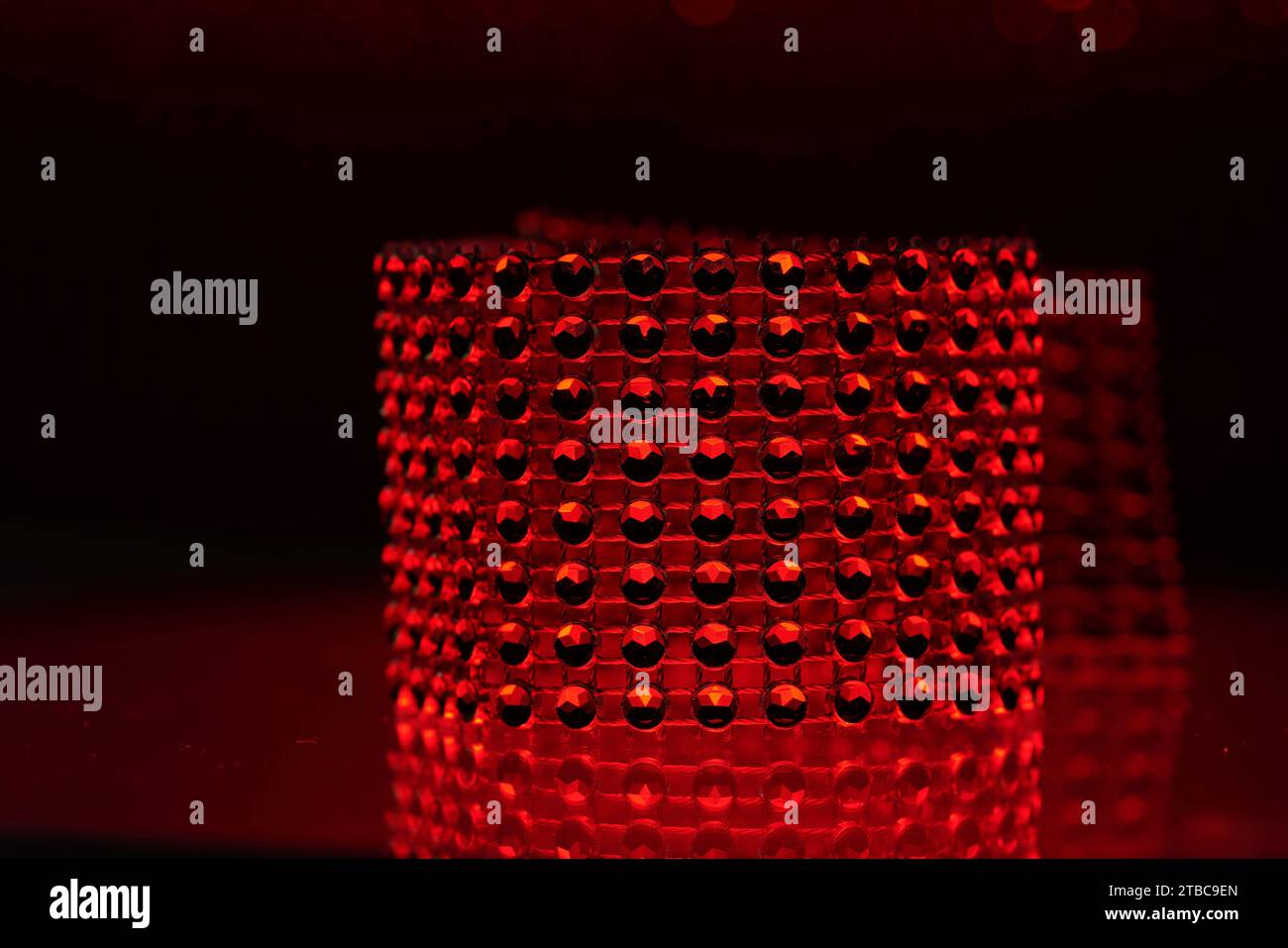 Red solid color background with light pattern as photo Stock Photo - Alamy