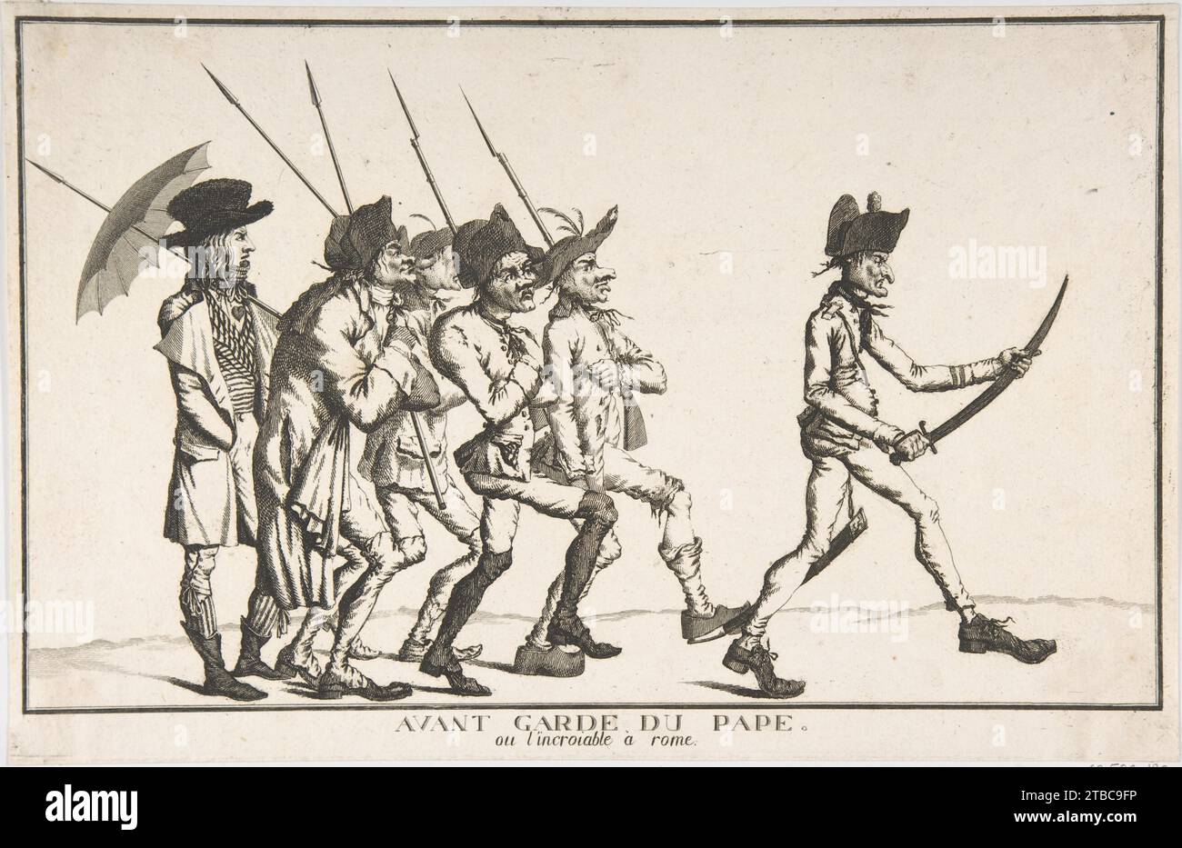 The Pope's Advance Guard or the "Incroyable" in Rome (Avant garde du ...