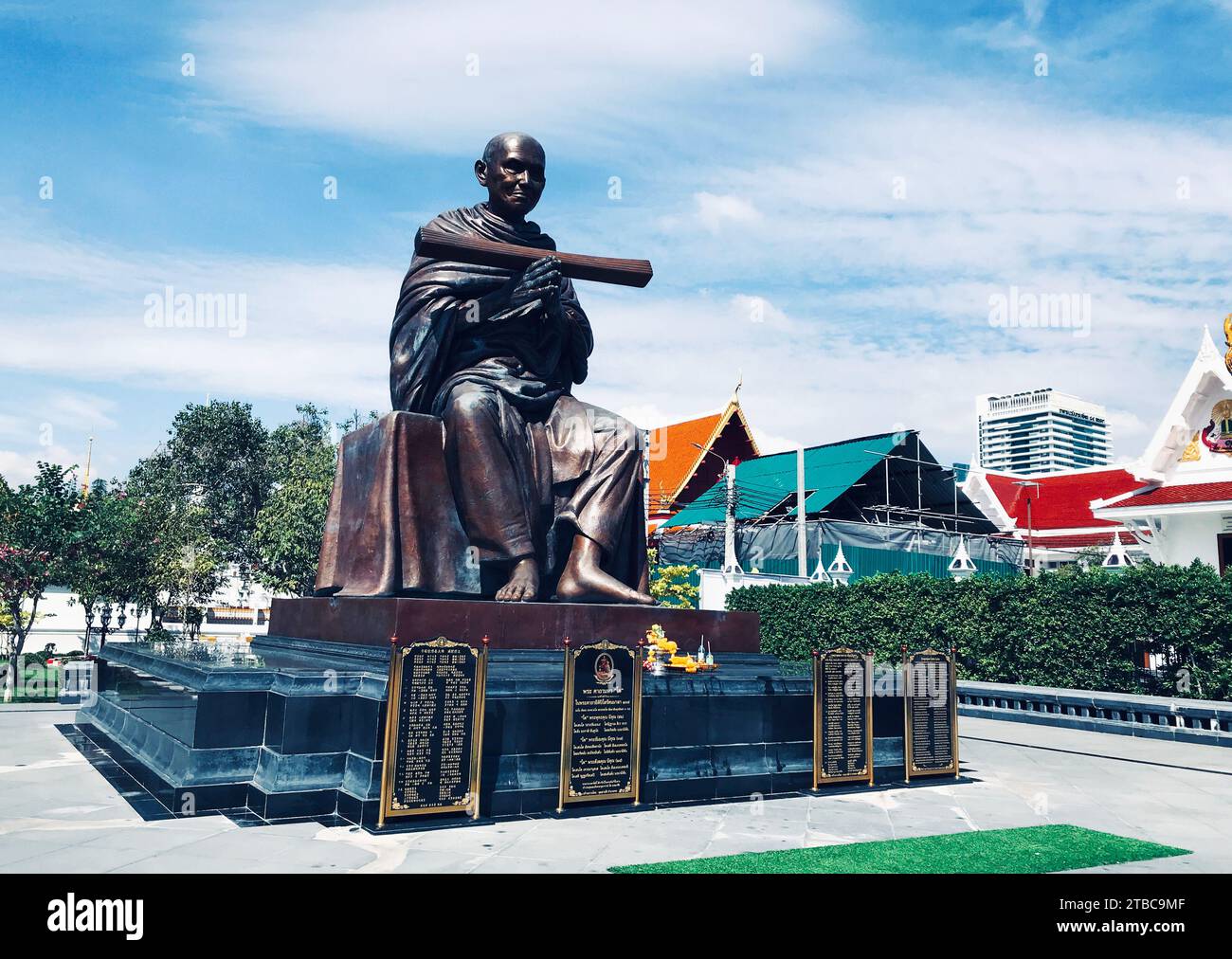 Bangkok, Thailand - Nov 21, 2023: The statue of Somdet Phra Buddhacarya To Brahmaramsi or Somdet ...