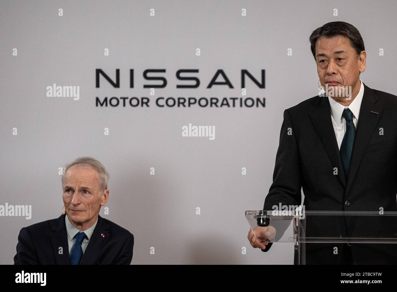 Paris France 06th Dec 2023 Nissan President And Ceo Makoto Uchida