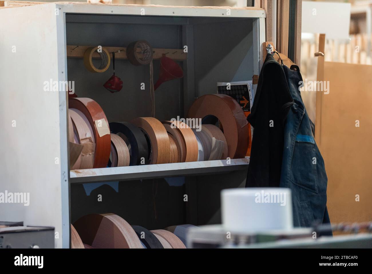 An array of paper sheets in various sizes is displayed, serving as ...