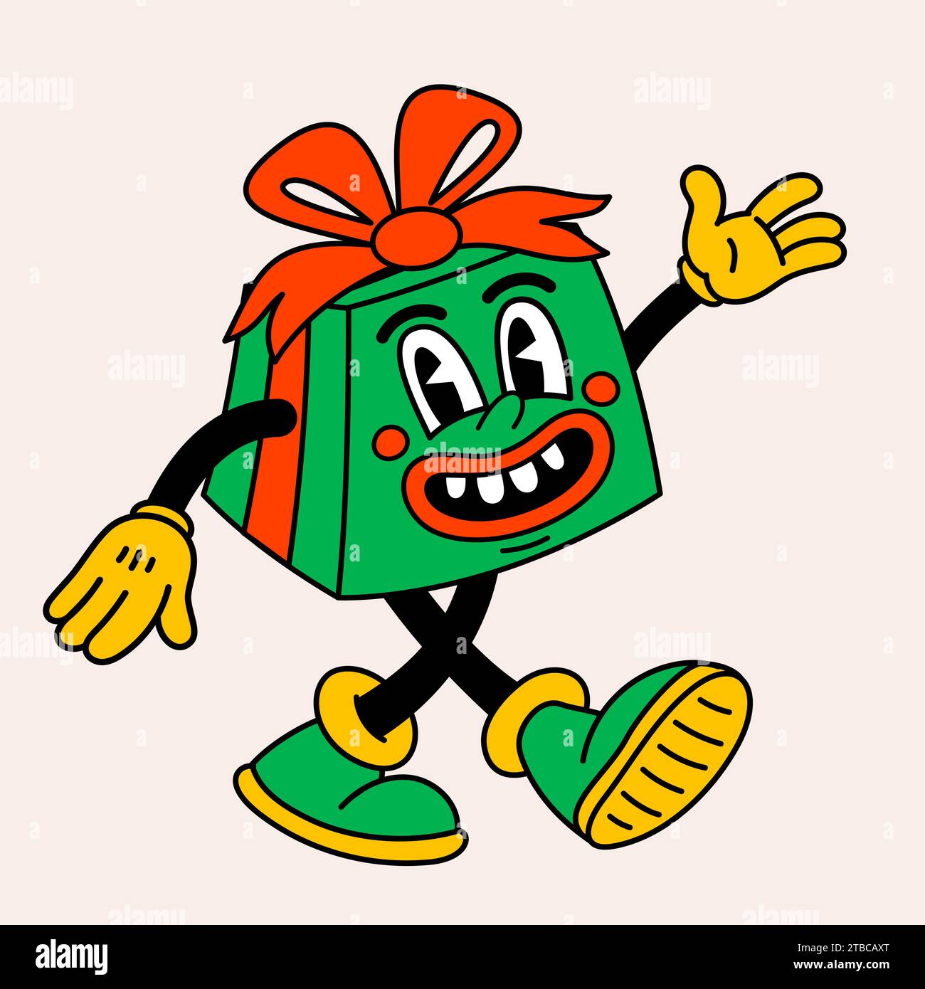 Retro groovy candy character Stock Vector Images - Alamy