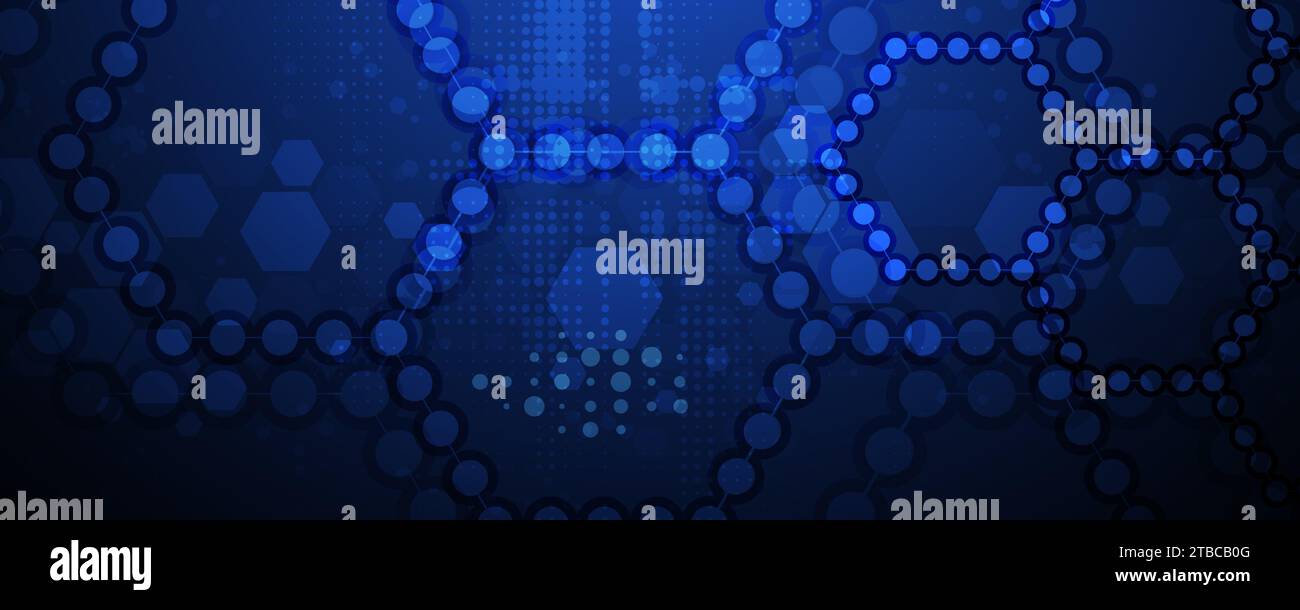 Abstract DNA technology. Science medical concept. Futuristic background ...