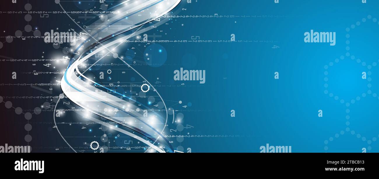 Abstract DNA technology. Science medical concept. Futuristic background ...