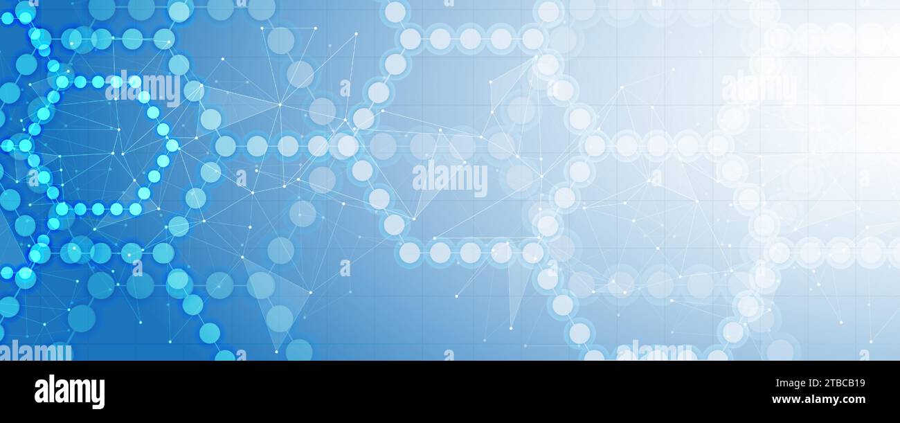 Abstract DNA technology. Science medical concept. Futuristic background ...