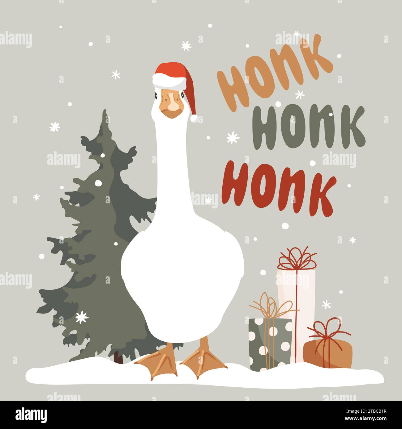 One snow goose Stock Vector Images - Alamy