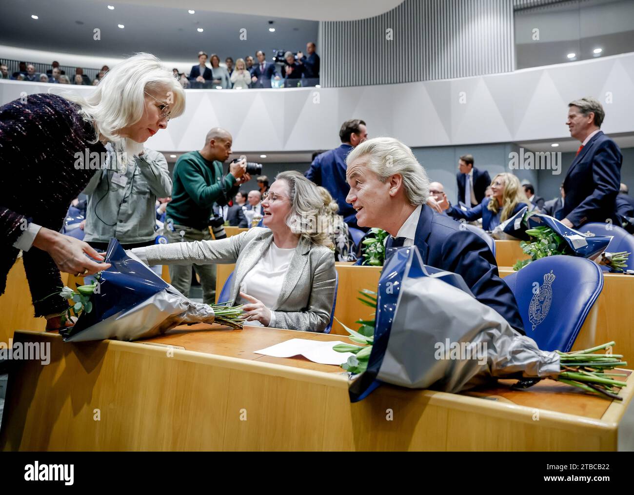 The Hague, Netherlands. 06th Dec, 2023. Mona Keijzer (BBB), Fleur Agema ...