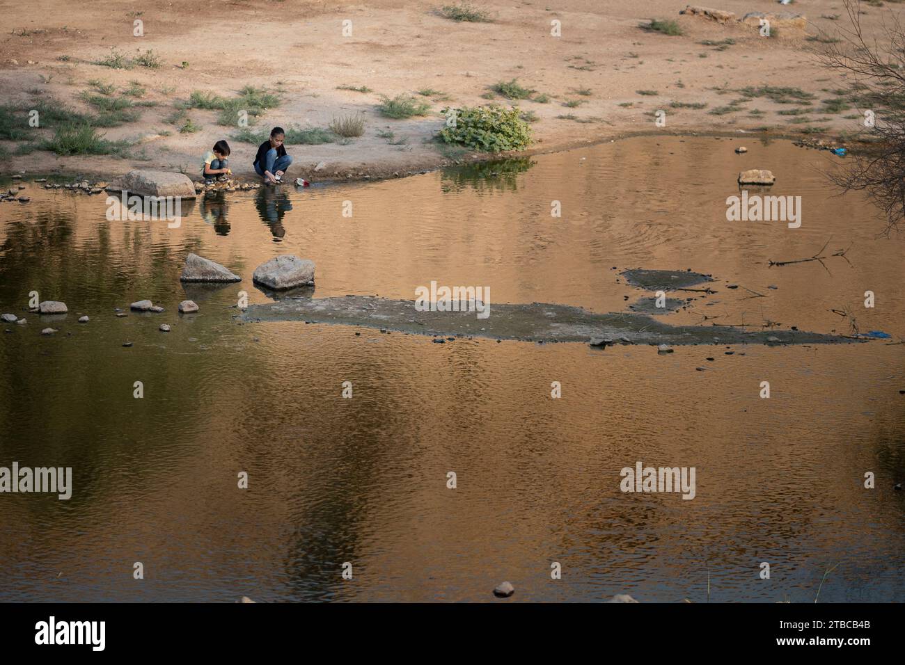 Daily life at Wadi Hanifa in Riyadh, Saudi Arabia on October 15, 2022 ...