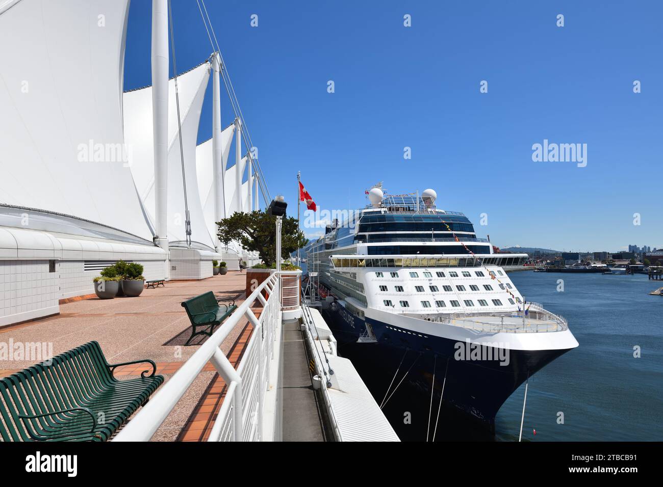 The Celebrity Eclipse cruise ship at Canada place, Vancouver, British ...