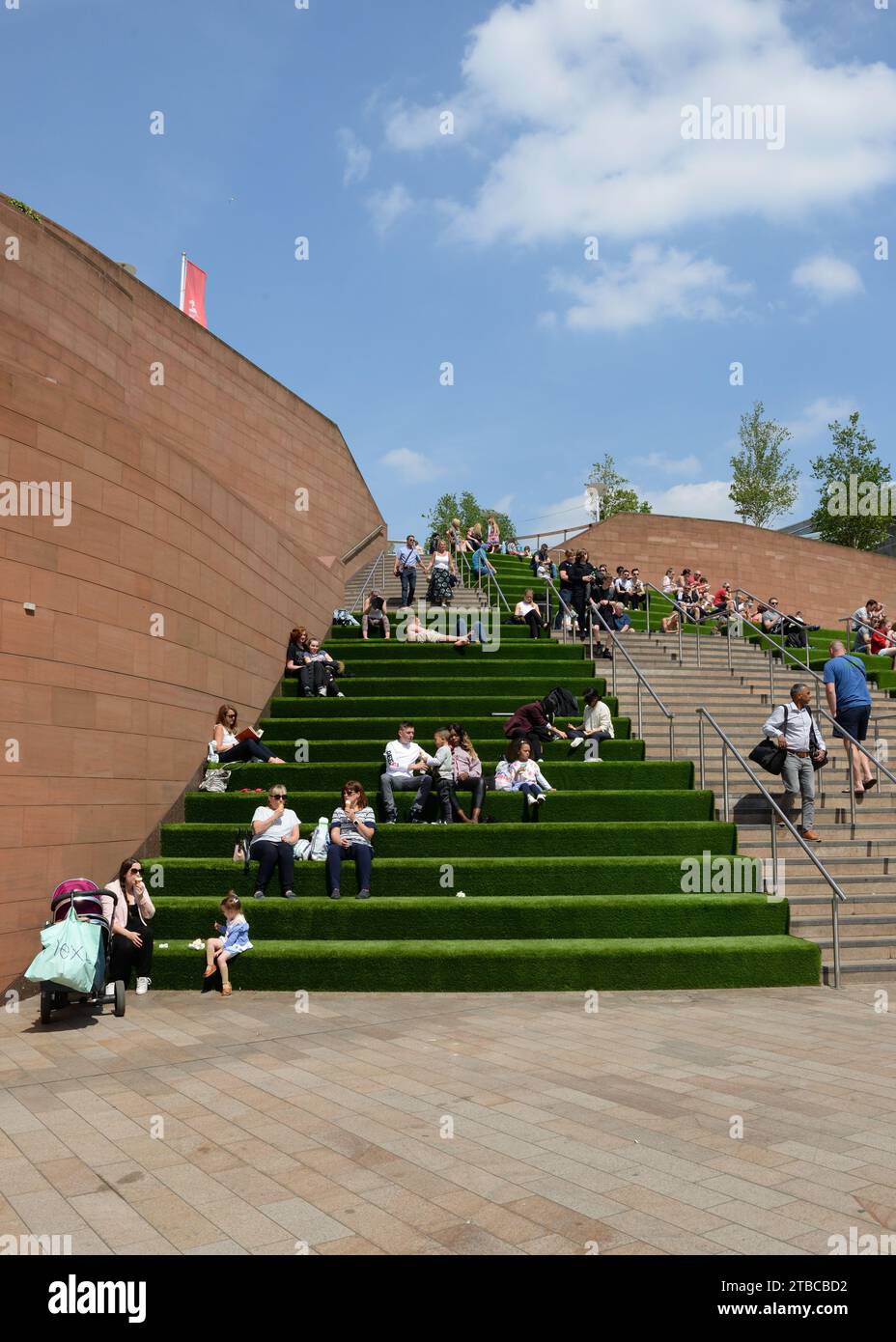 Liverpool ONE Sugar House Steps, historical landmark in the centre of ...