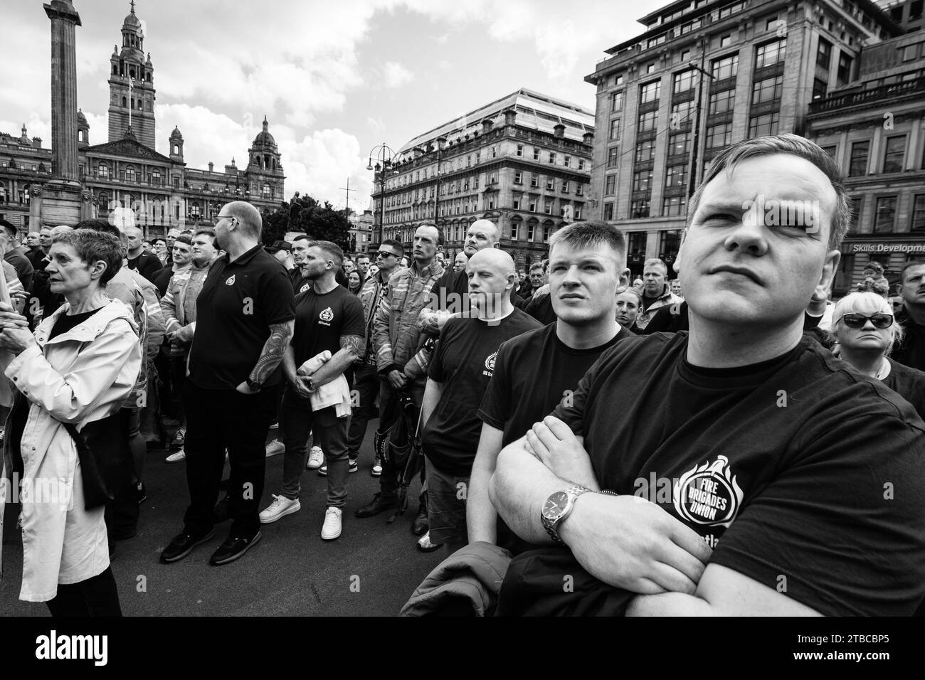 Scottish brigade banner hi-res stock photography and images - Alamy