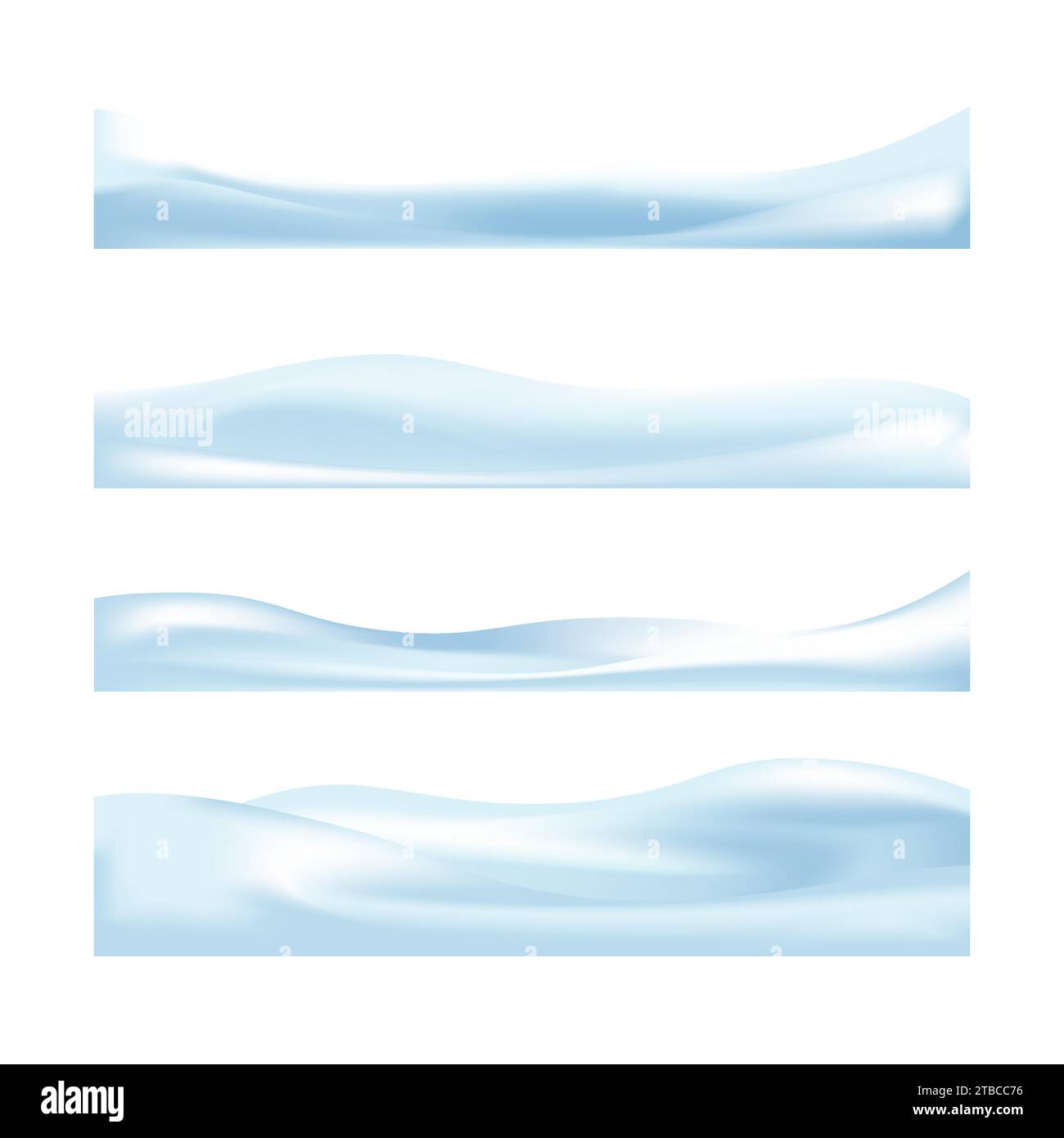 Realistic snowdrifts isolated on white background. Winter snowy ...