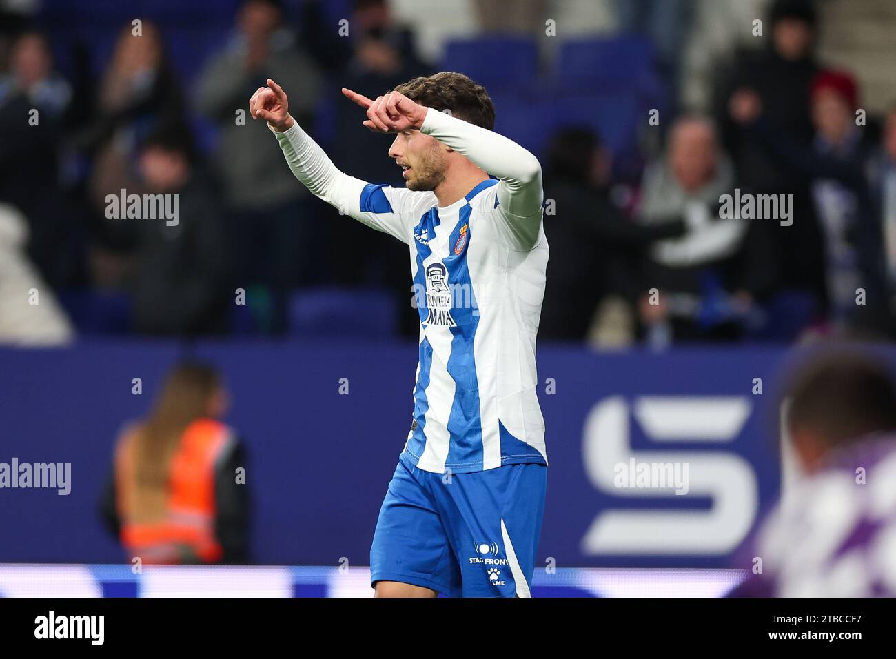 Javi Puado of RCD Espanyol celebrates a goal during the Spanish Copa ...