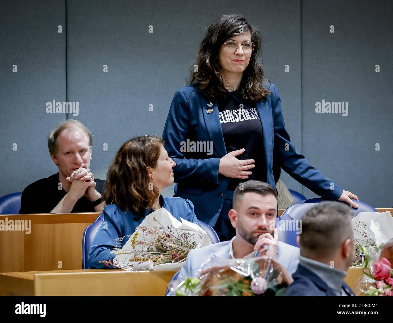 The Hague, Netherlands. 06th Dec, 2023. Ines Kostic (PvdD) takes the ...