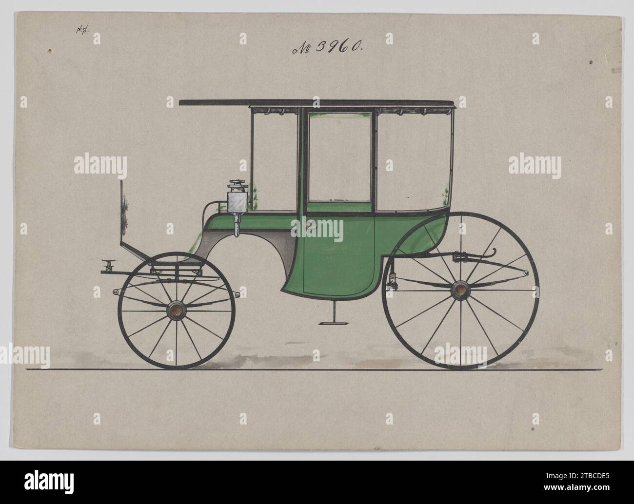 Design for 6 seat Rockaway, no. 3960 1923 by Brewster & Co Stock Photo ...