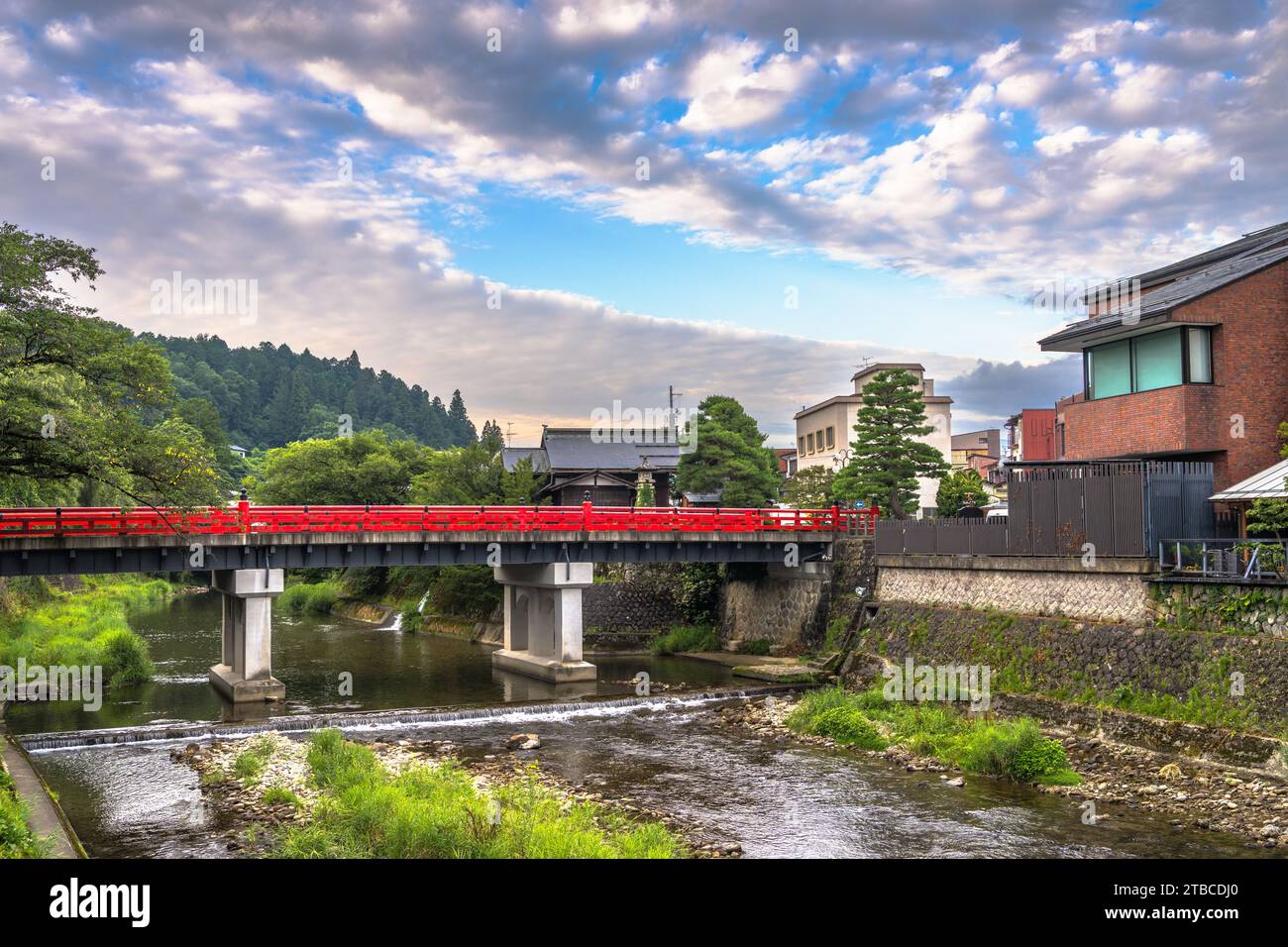Takayama, Japan over the river Stock Photo - Alamy