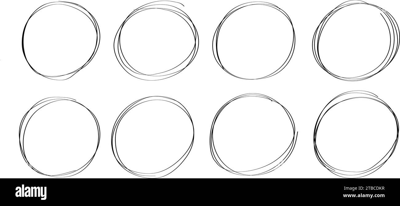 Hand drawn circle line sketch set Stock Vector Image & Art - Alamy Hand drawn circle line sketch set Stock Vector Image & Art - Alamy