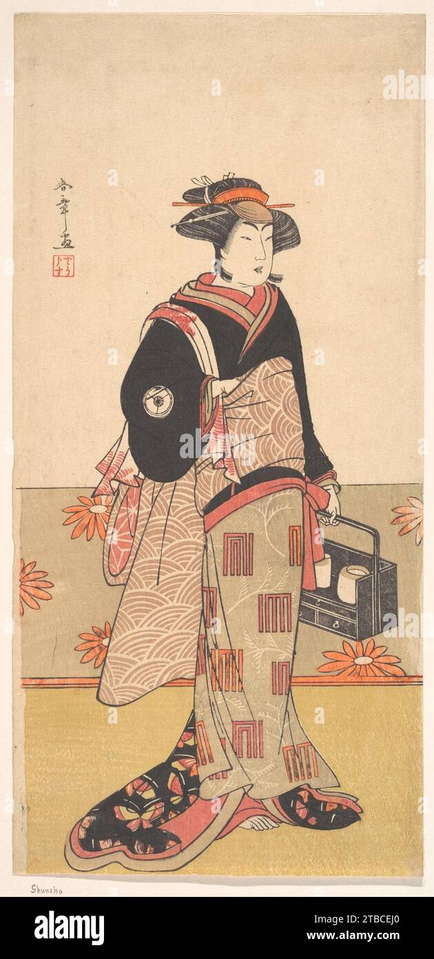 The Actor Iwai Hanshiro IV as a Woman in a Black Kimono 1931 by ...