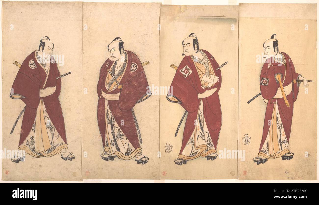 The five actors who performed the shosa hi-res stock photography and ...