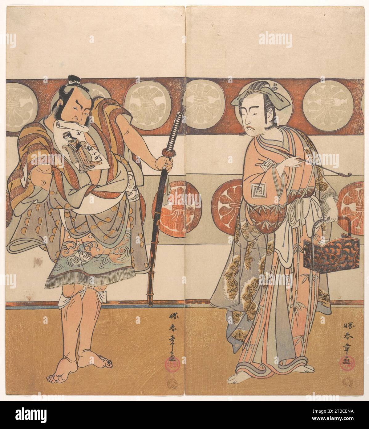 The Actors Ichikawa Yaozo III and Nakamura Sukegoro II 1918 by ...