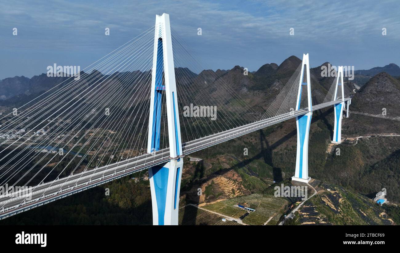 Pingtang. 6th Dec, 2023. This aerial photo taken on Dec. 6, 2023 shows ...