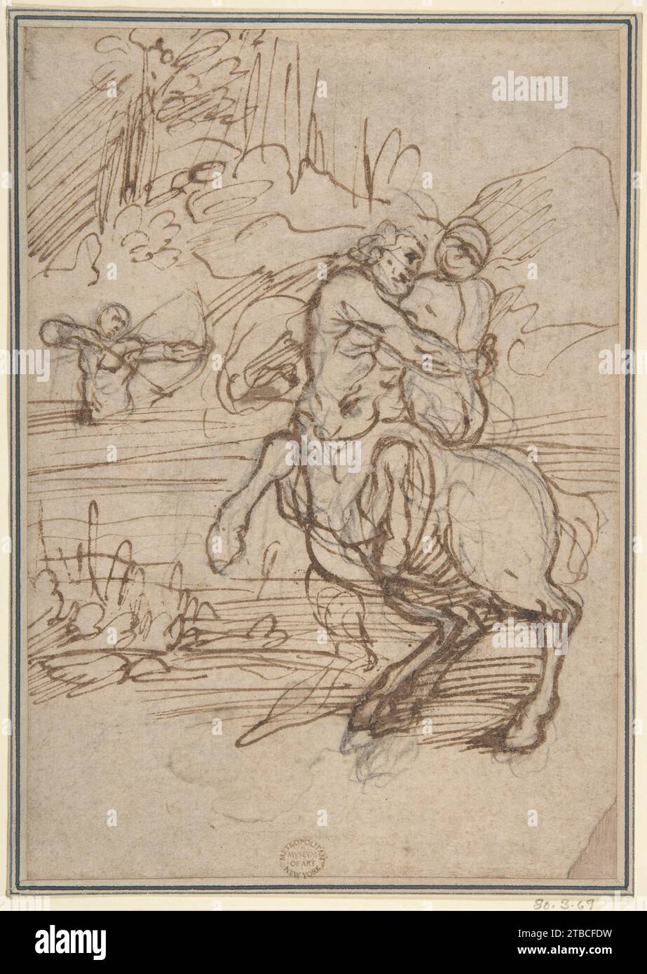Hercules, Nessus the Centaur, and Deianeira, from "The Labors of ...