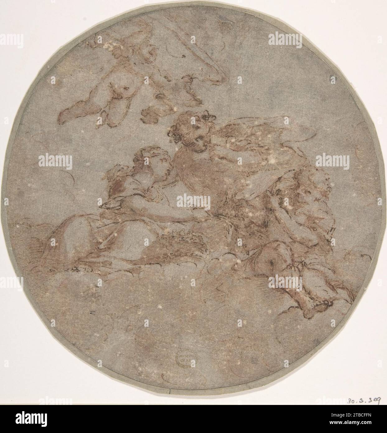 Design for a Ceiling 1880 by Anonymous, Italian, Roman-Bolognese, 17th ...