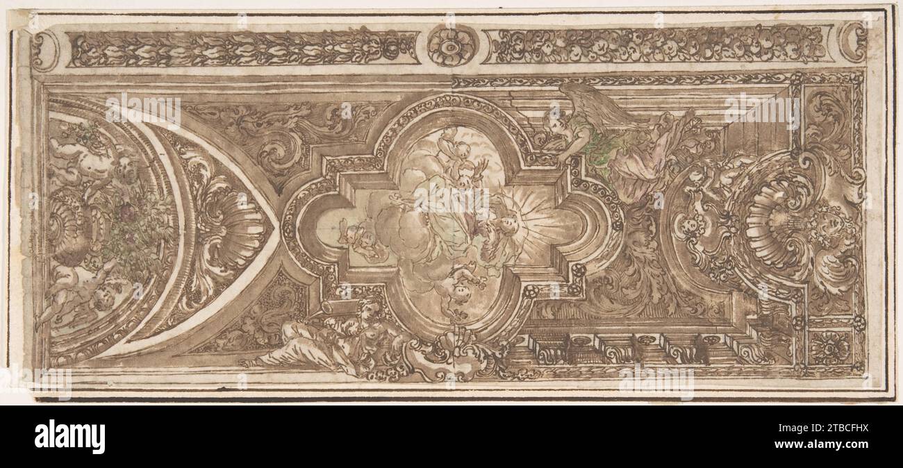 Design for a Ceiling 1880 by Anonymous, Italian, Roman-Bolognese, 17th ...