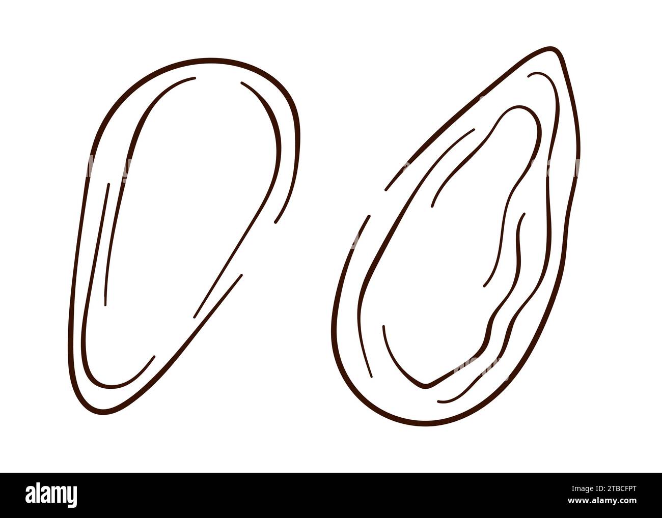 Almond icons line art style. Hand drawn sketch for menu, logo, package ...