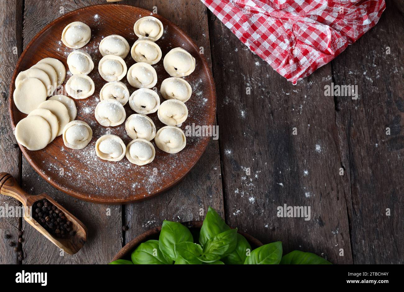 fresh homemade dumplings raw semi-finished product Stock Photo - Alamy