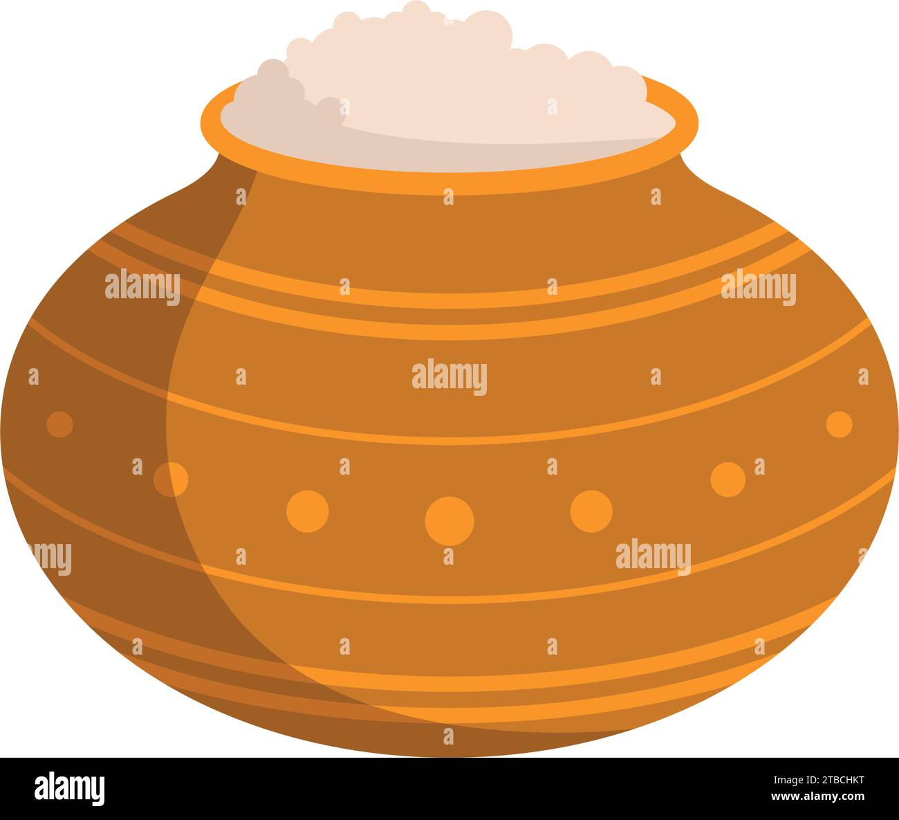 pongal rice pot illustration vector isolated Stock Vector Image & Art ...
