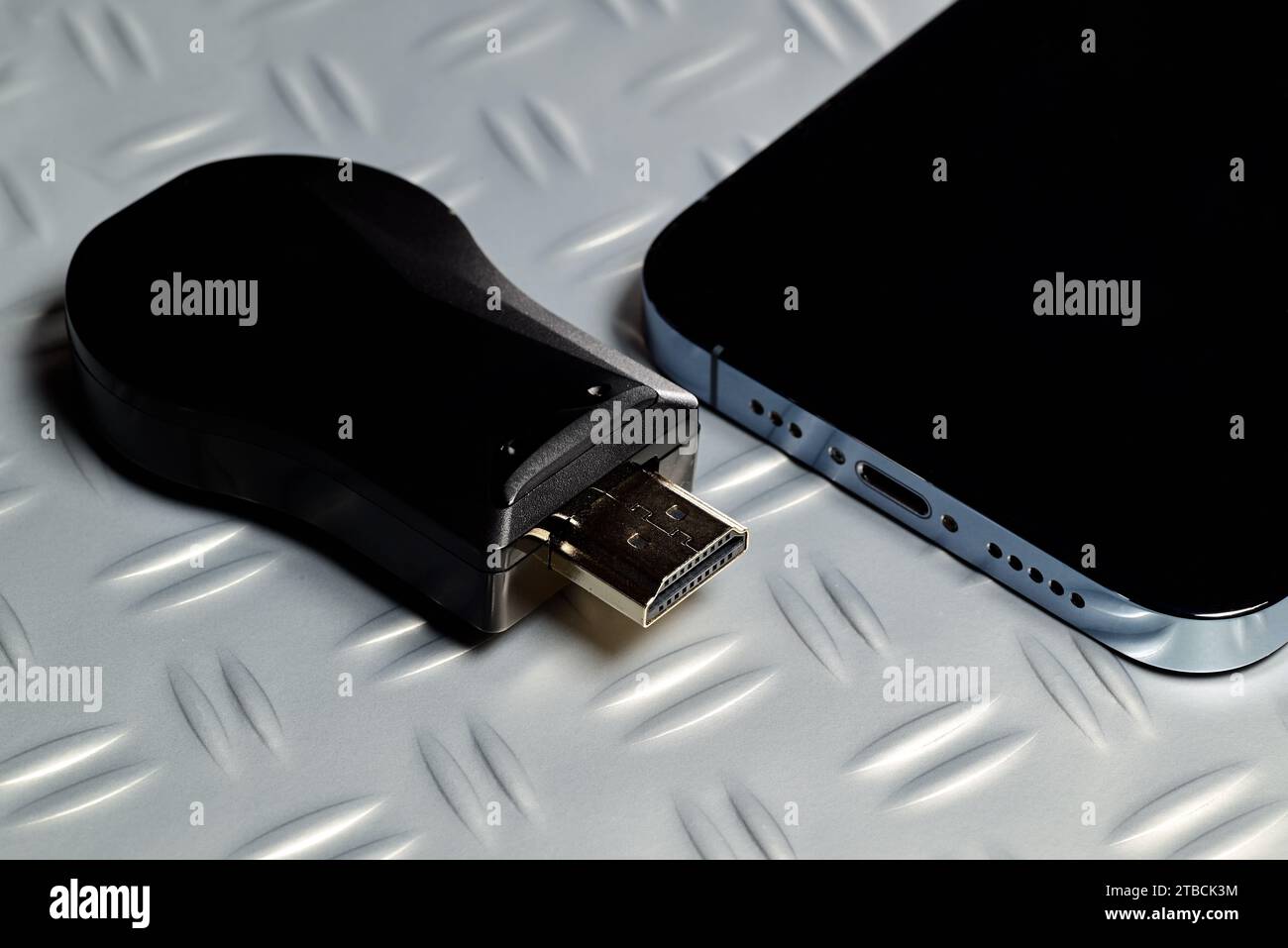 HDMI dongle wireless TV display from smartphone Stock Photo - Alamy