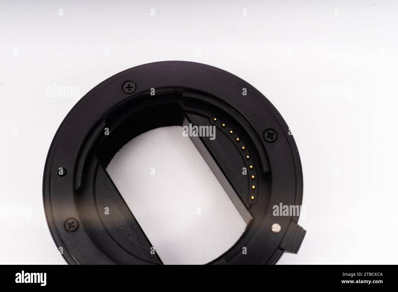 Macro rings for macro photography isolated on white background Stock ...