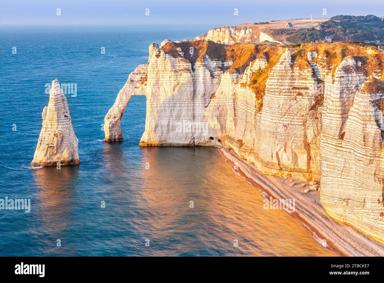 Falaise d'aval, Étretat, Seine-Maritime, Haute-Normandie, France Stock ...