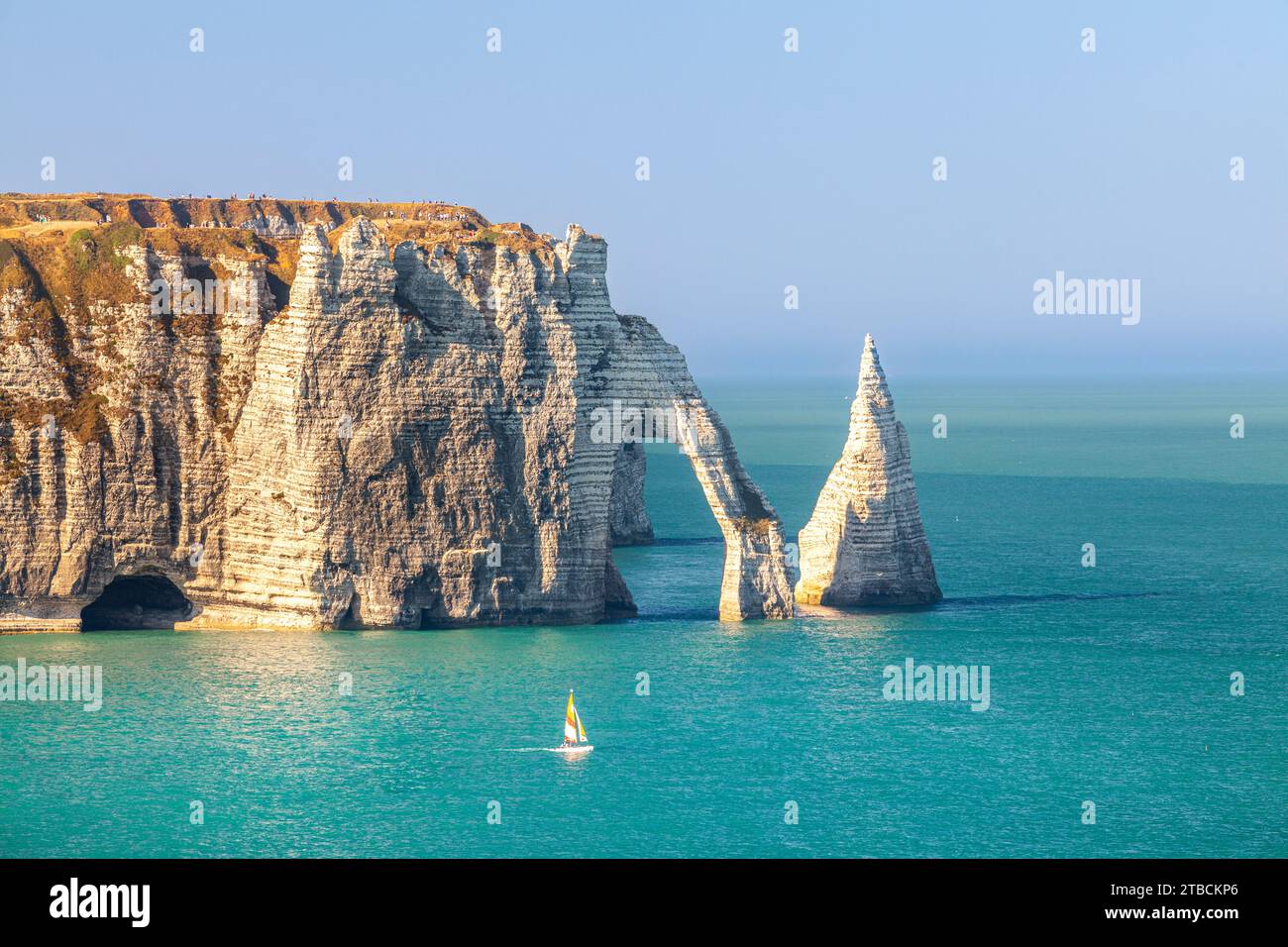 Falaise d'aval, Étretat, Seine-Maritime, Haute-Normandie, France Stock ...