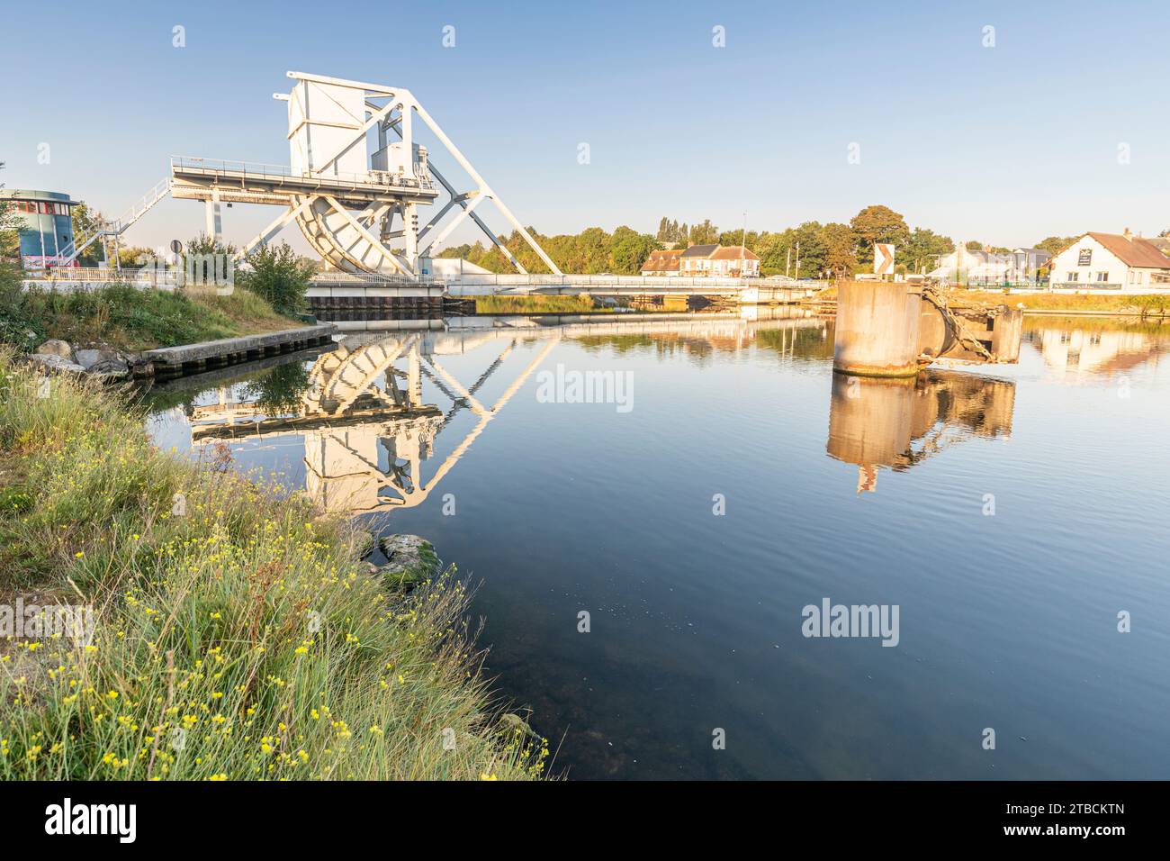 Pegasus Bridge, Bénouville, Calvados, Basse-Normandie, France Stock ...