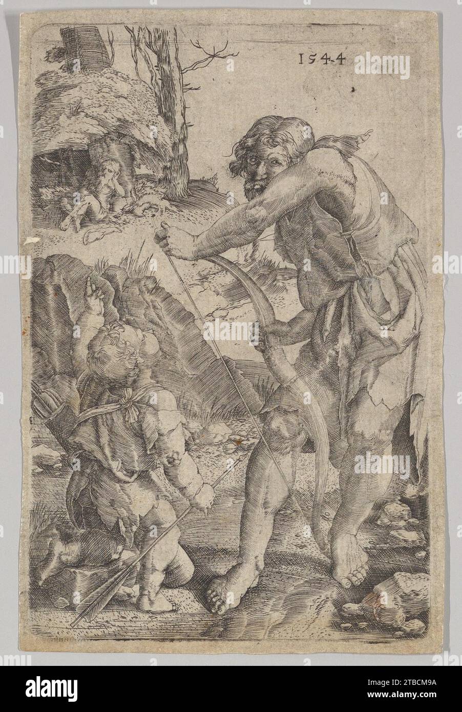 Lamech and Cain (reverse copy) 1972 by Lucas van Leyden Stock Photo - Alamy
