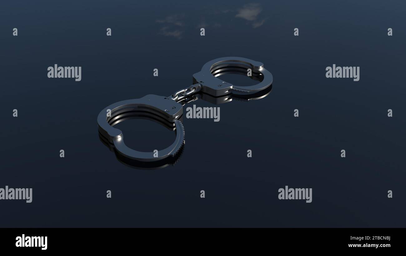 3d handcuff icon hi-res stock photography and images - Alamy
