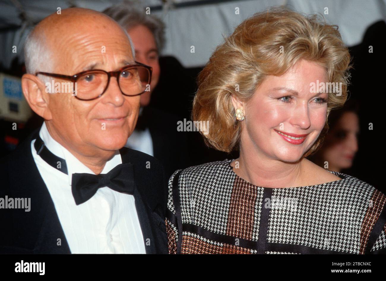 American television writer and producer Norman Lear, left, and his wife ...