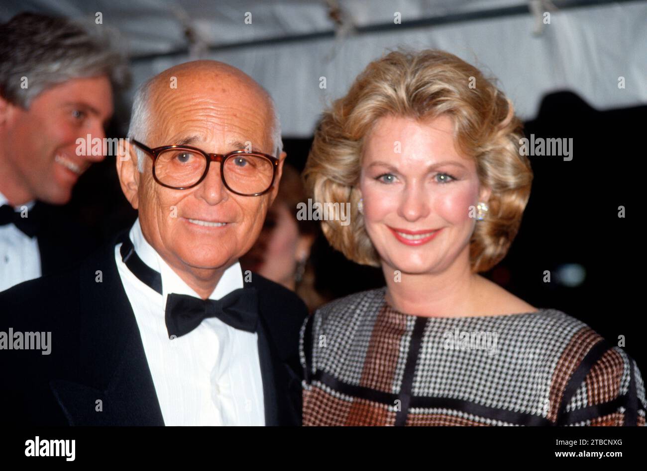 American television writer and producer Norman Lear, left, and his wife ...