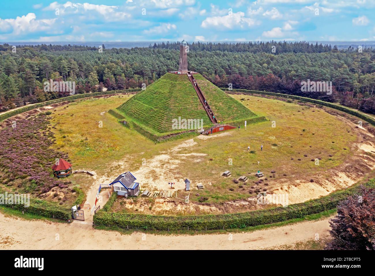 Aerial from the pyramid from Austerlitz, amonument dedicated to ...