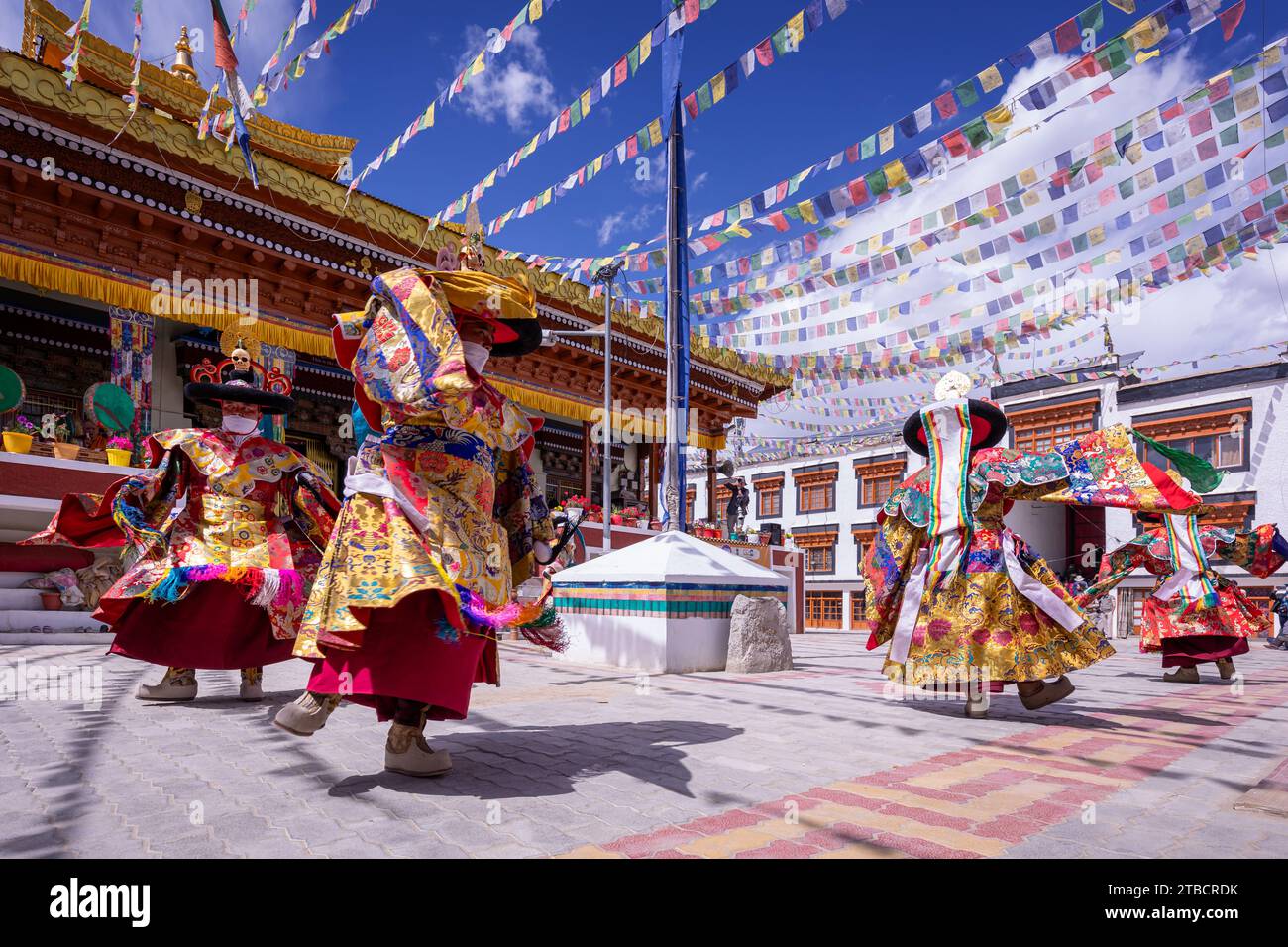 Cham dance performed by monks at Ladakh Jo Khang Temple, Leh, Ladakh ...