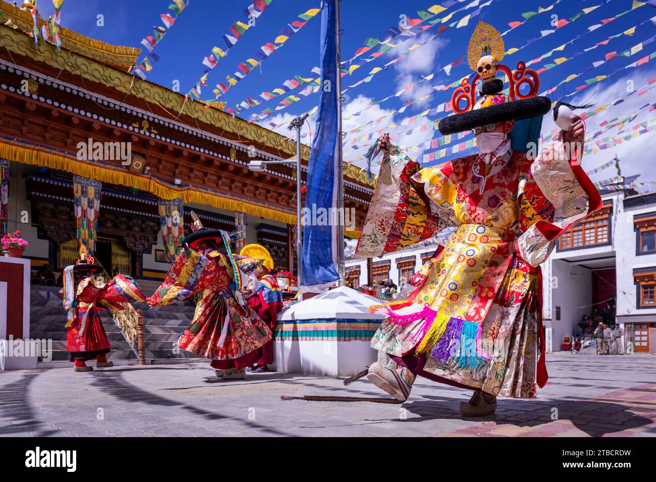 Cham dance performed by monks at Ladakh Jo Khang Temple, Leh, Ladakh ...