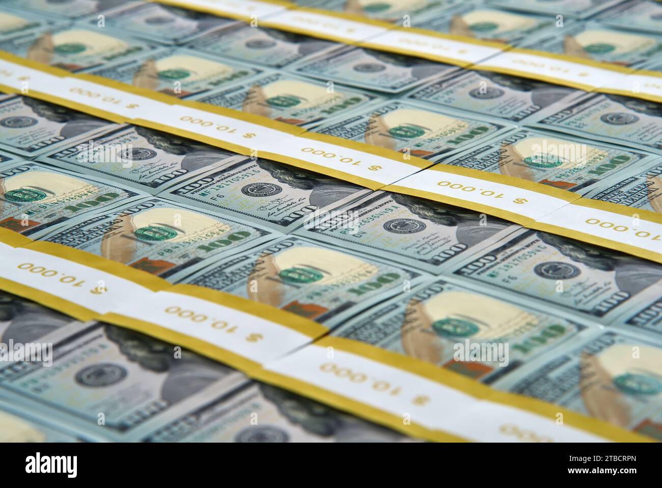 Bundles of one dollar bills hi-res stock photography and images - Alamy