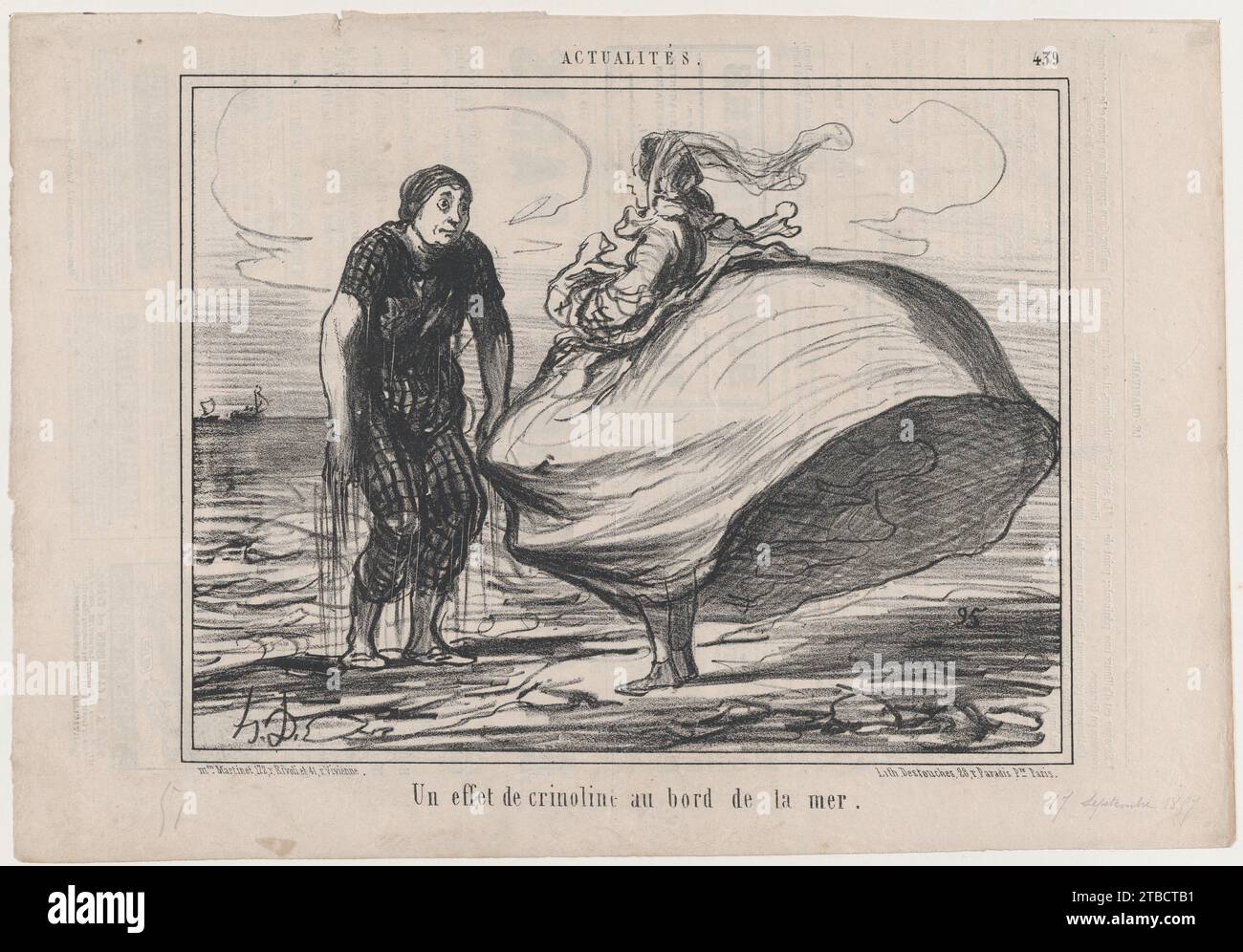 Un effet de crinoline au bord de la mer hi-res stock photography and ...
