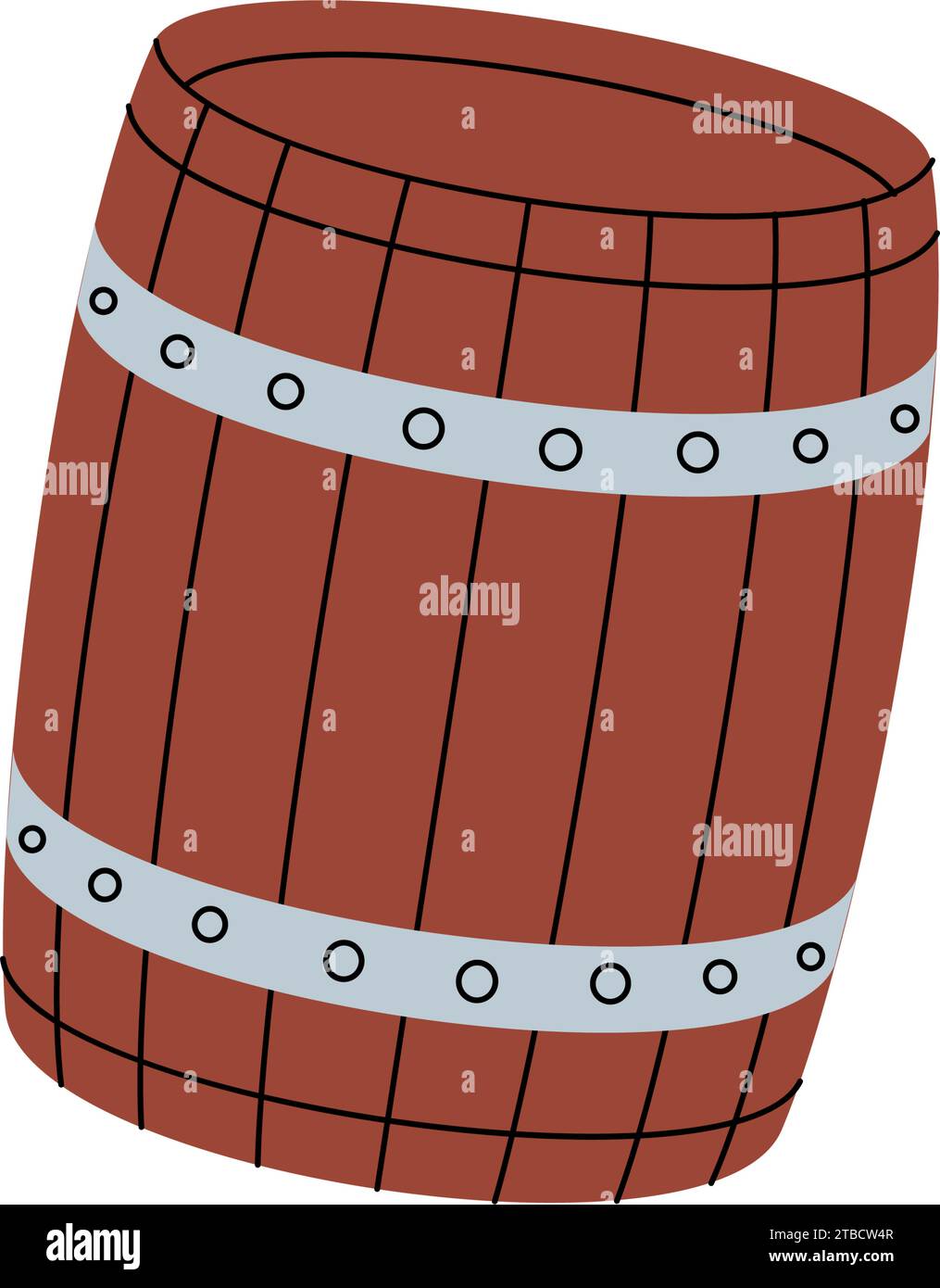 Old cask. Wooden barrel. Brewing process, brewery factory production ...