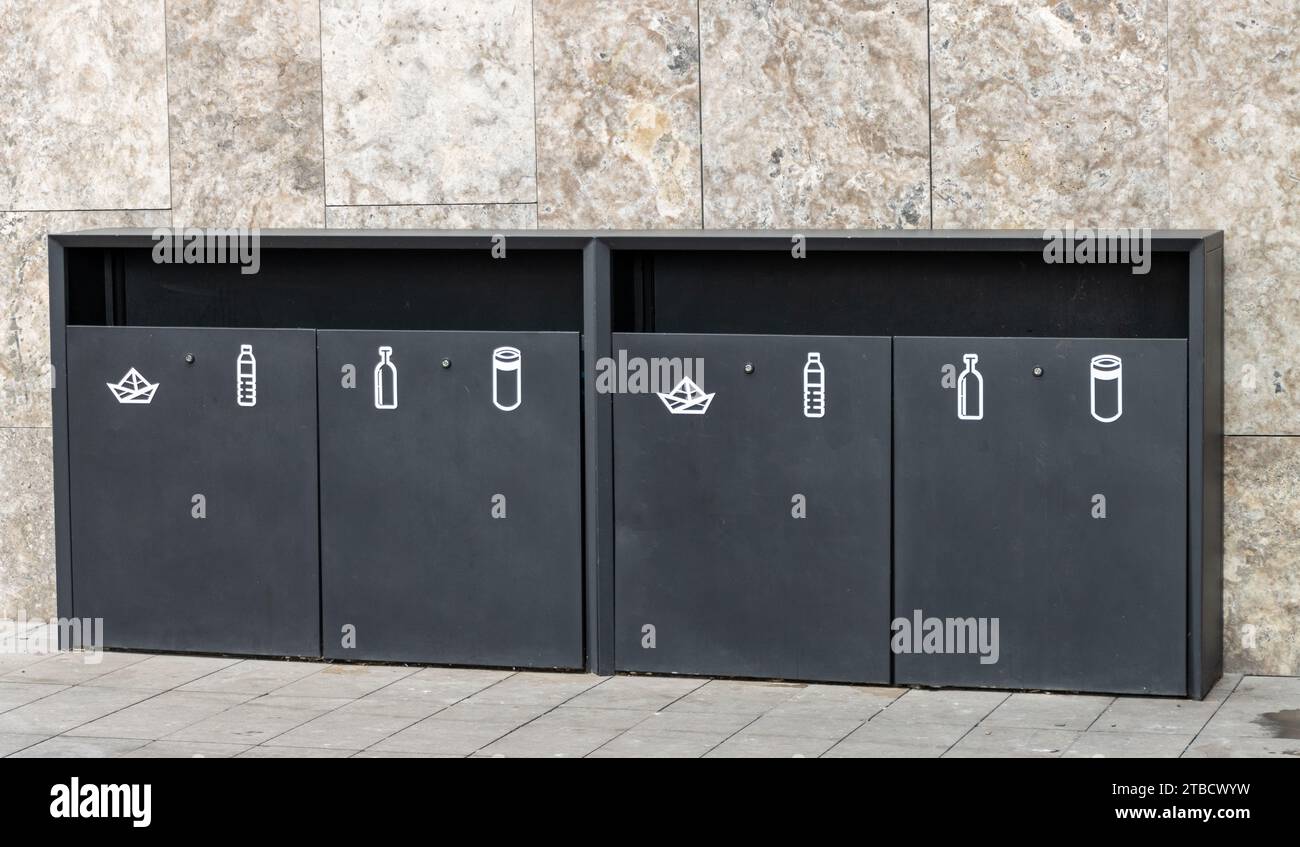 Garbage container for recycling garbage and waste. Environment care ...