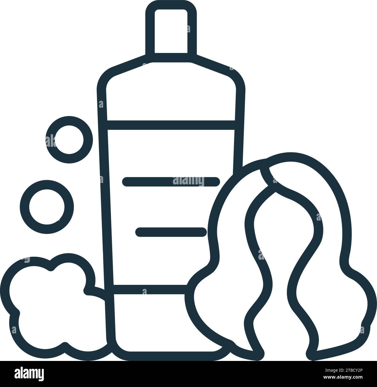 Shampoo icon. Monochrome simple sign from beauty and personal care ...