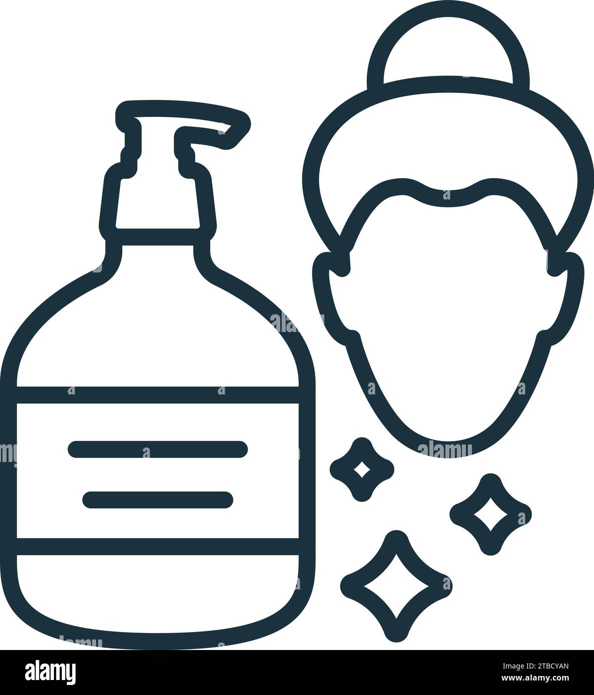 Facial cleanser icon. Monochrome simple sign from beauty and personal ...
