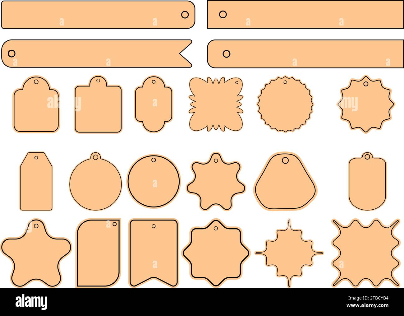 discount label, Kraft paper or cardboard label for gift wrapping in ...